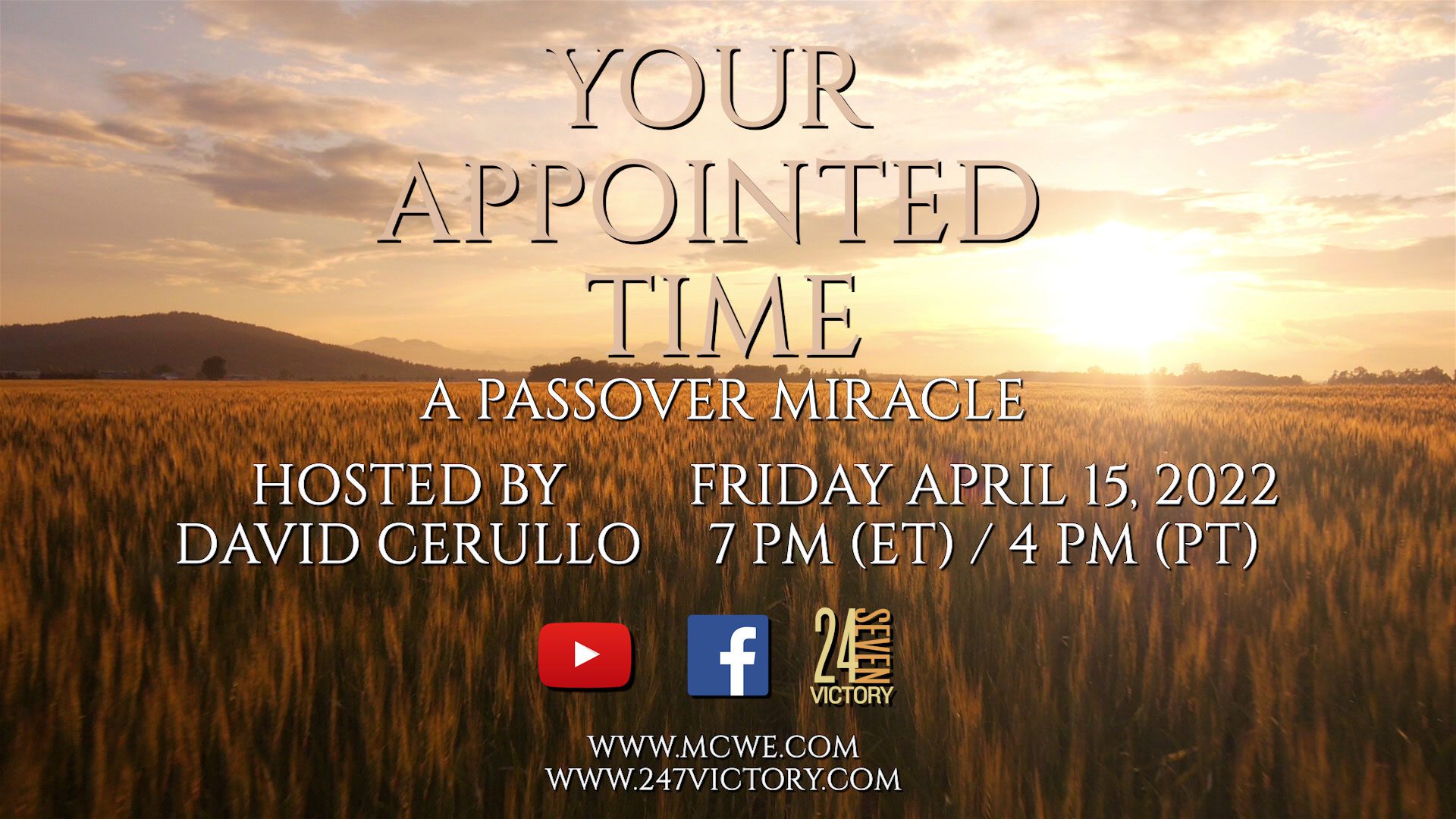 Passover Webcast Offering | Morris Cerullo World Evangelism