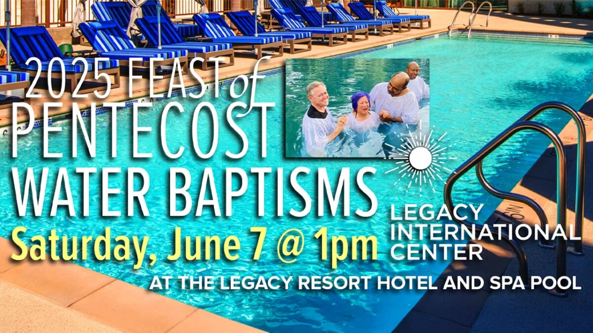 Pentecost Weekend Water Baptism Service At Legacy Pool! | Morris ...